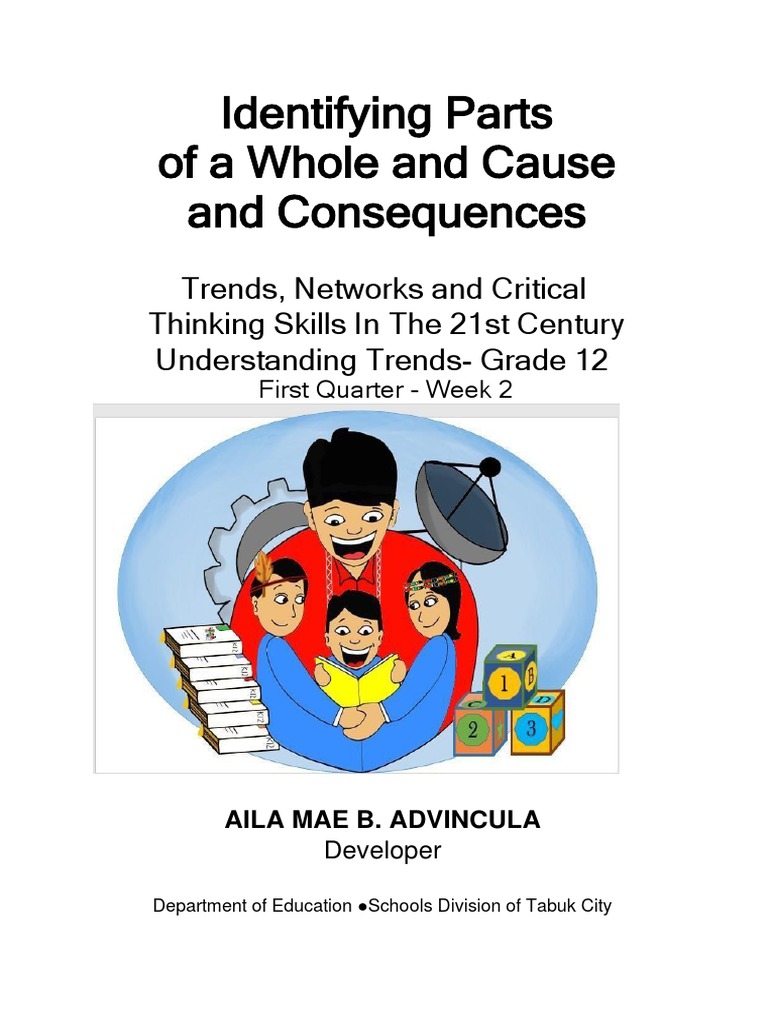 Identifying Parts of A Whole, Causes and Consequences, and Emerging Patterns | PDF | Telephone ...