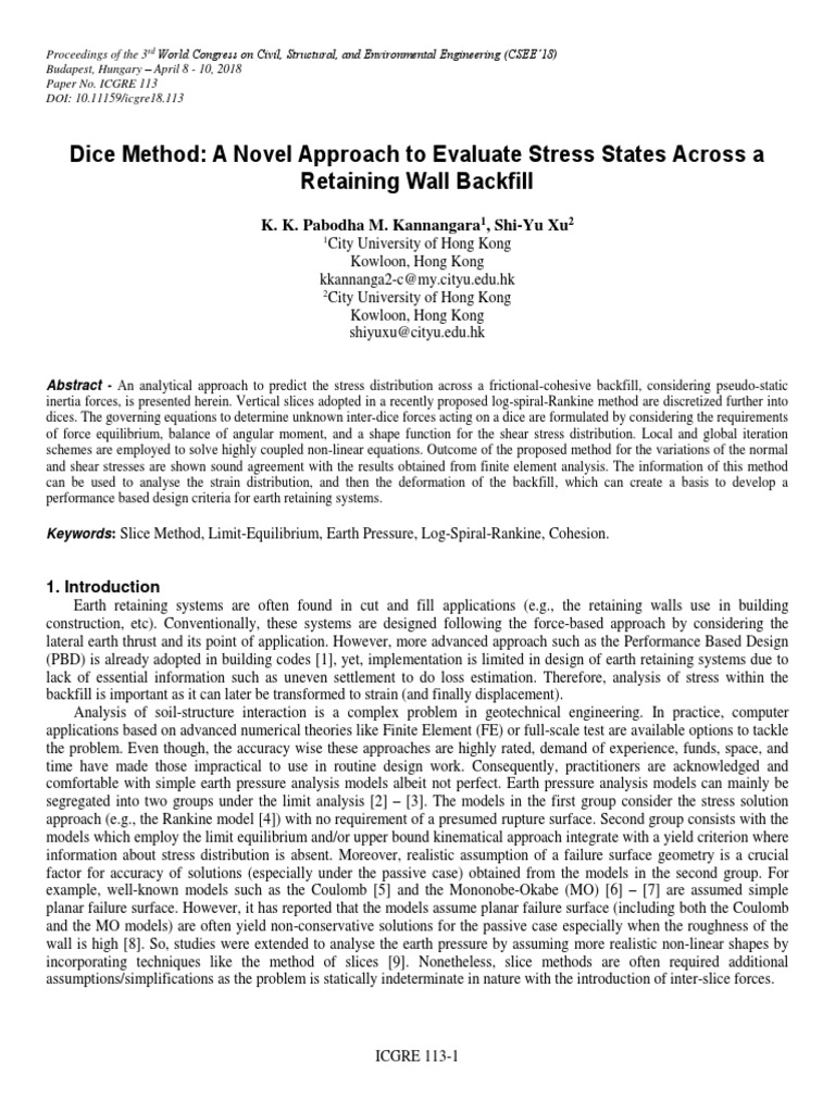 Dice Method A Novel Approach To Evaluate Stress States Across A ...