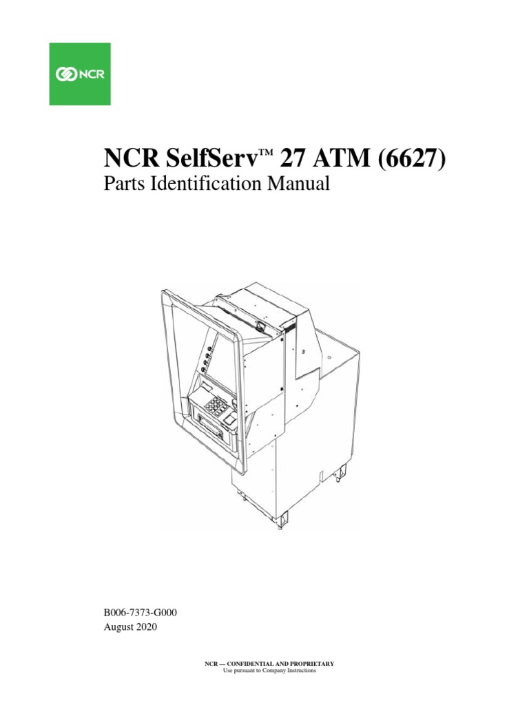 NCR Selfserv 27 Atm (6627) : Parts Identification Manual | Download Free PDF | Automated Teller ...