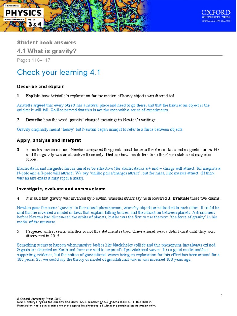Chapter - 4 - Gravitational Force and Fields | PDF | Gravity | Mass