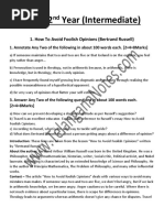 English Degree 1ST Sem | PDF