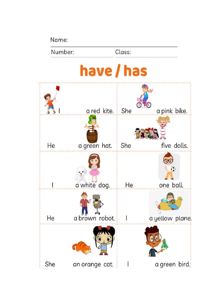 Have Has | PDF