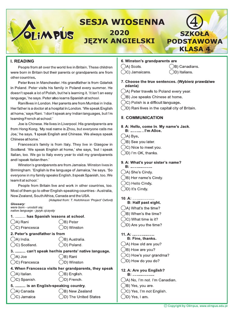 Sesja Wiosenna - A4 - 2020 | PDF