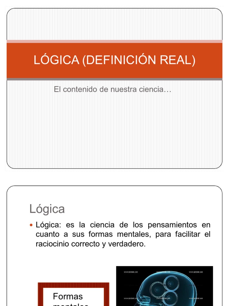 Definición Real de La Lógica | PDF