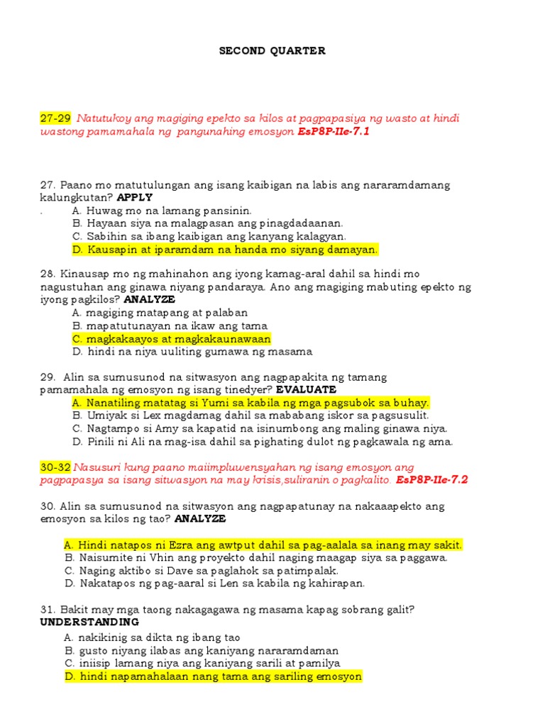 Q2 27 38 EsP 8 | PDF