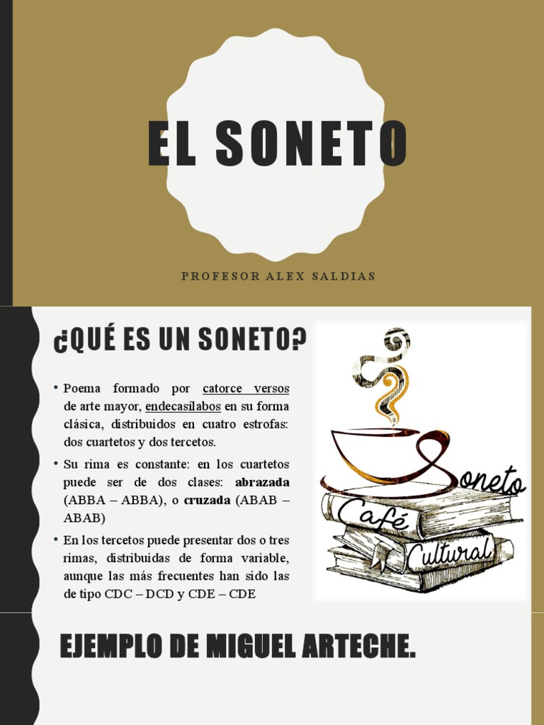 El soneto 2 (1) [Autoguardado].pptx | PDF | Sonetos | Fonética