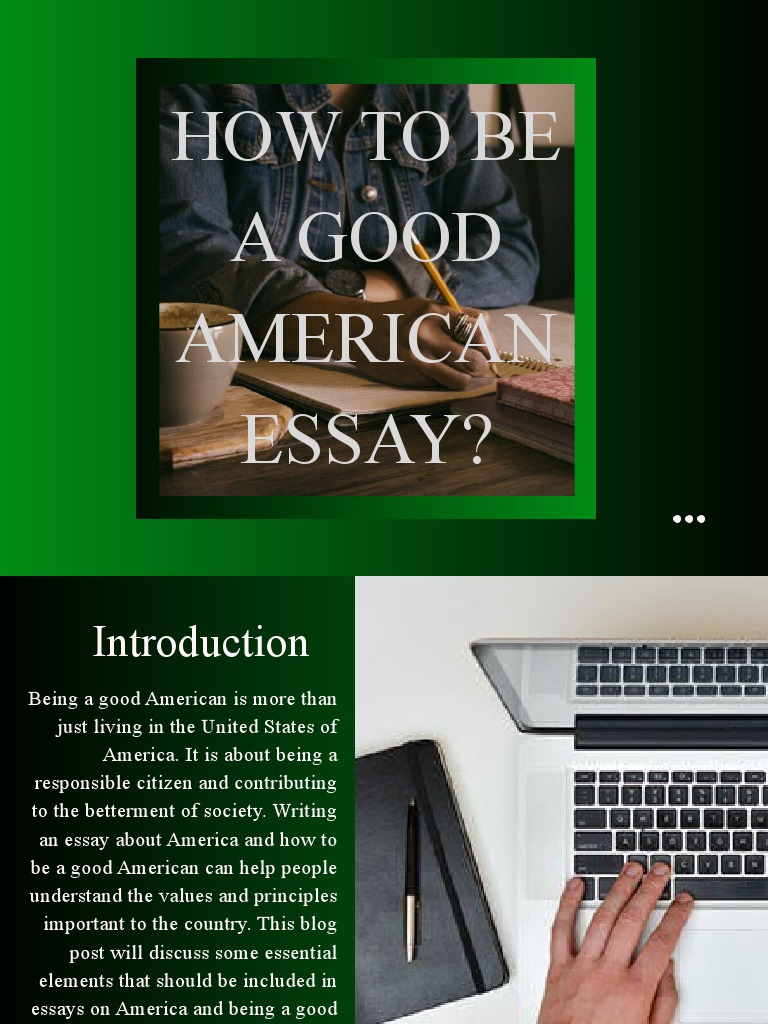 How To Be A Good American Essay | PDF | Essays | Democracy