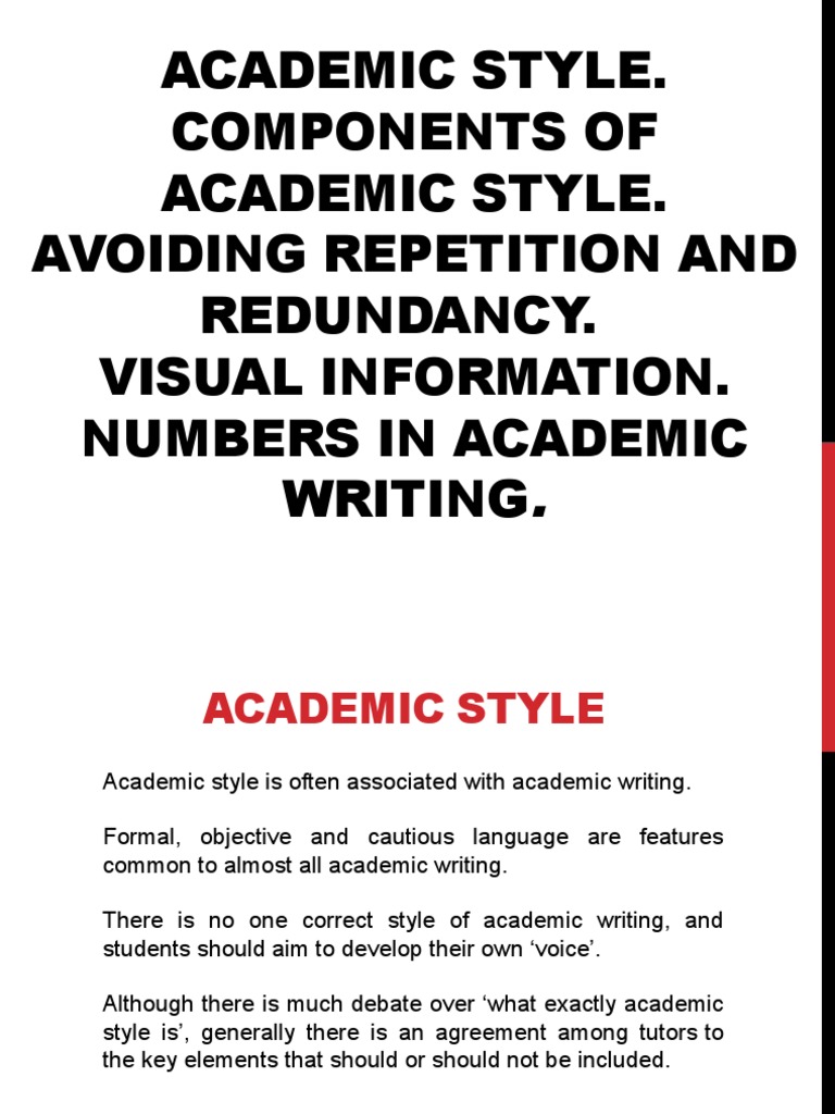 Academic Writing Style Guide | PDF | English Language | Linguistics