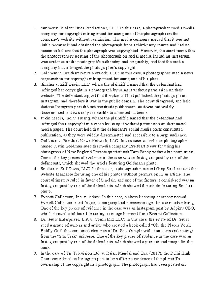 Issue 2 Cases | PDF | Copyright | Copyright Infringement