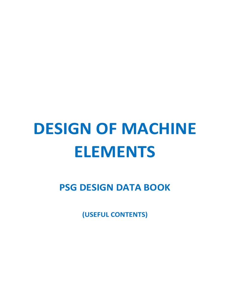 Design Data Book | PDF | Piston | Belt (Mechanical)