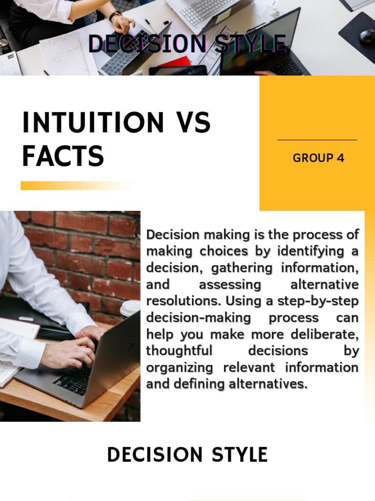 Decisions Style Intuition vs. Facts | PDF