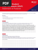 RMIT Statement of Purpose For SSVF Assessment 1 | PDF | Academic Degree ...