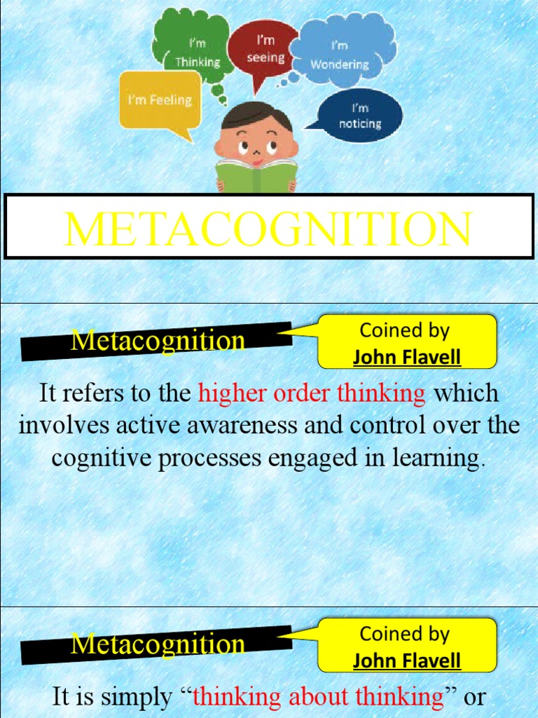 Module 1 - Metacognition | PDF | Metacognition | Learning