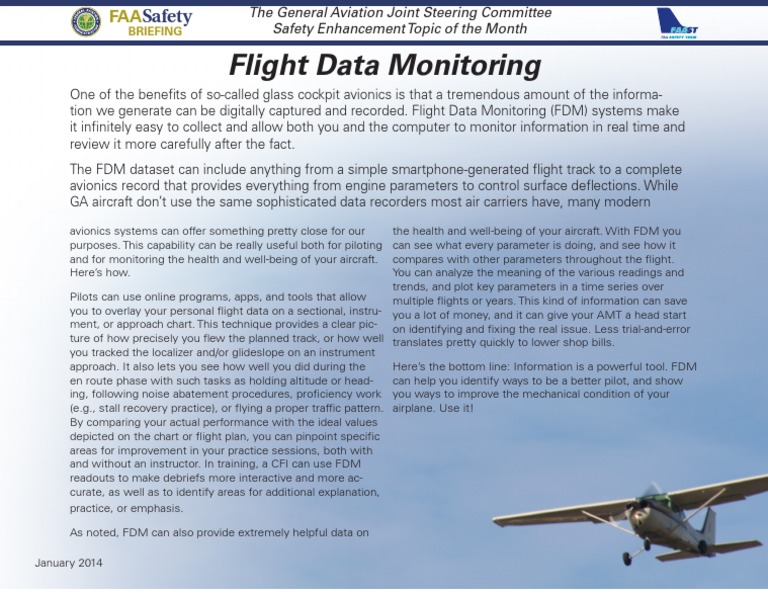 Flight Data Monitoring | PDF | Flight Recorder | Avionics