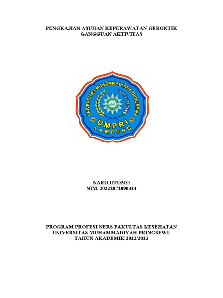 Naro Utomo - Askep Gerontik Gangguan Aktifitas | PDF | Kesehatan Holistik | Sains & Matematika