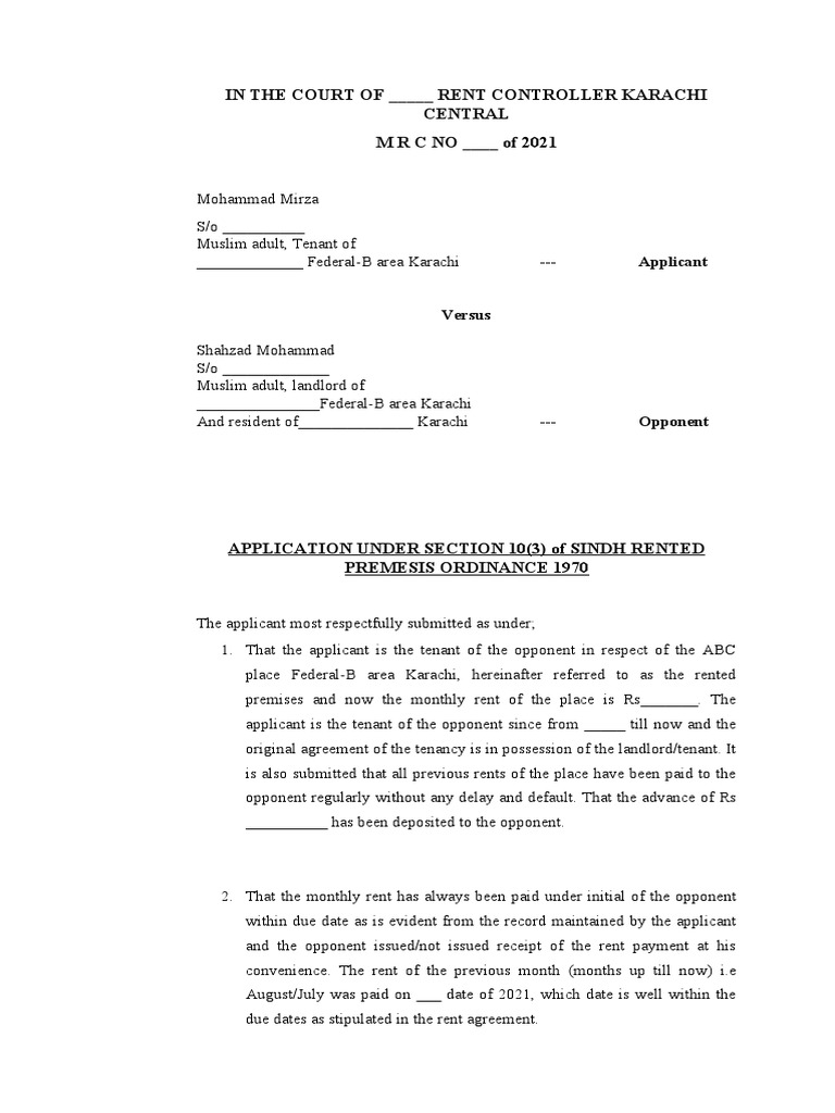 MRC-Rent Case Draft | PDF