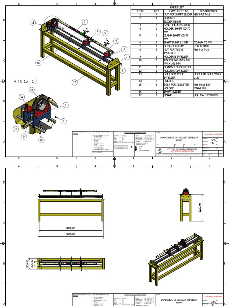Jig Assy Impeller Pump | PDF | Manufactured Goods | Mechanical Engineering