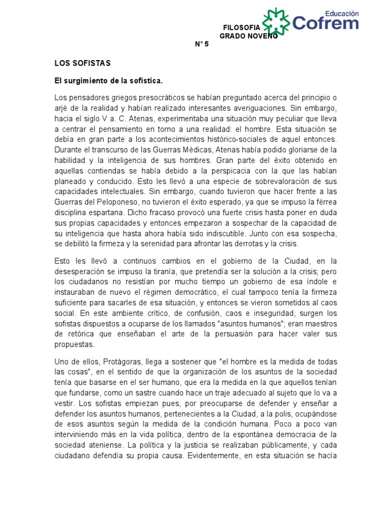 Taller 5-Periodo 1-Filo | PDF | Verdad | Relativismo