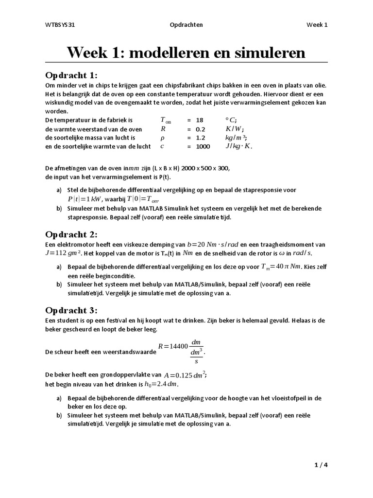 2022-2023 WTBSYS31 Week1 Opdrachten | PDF