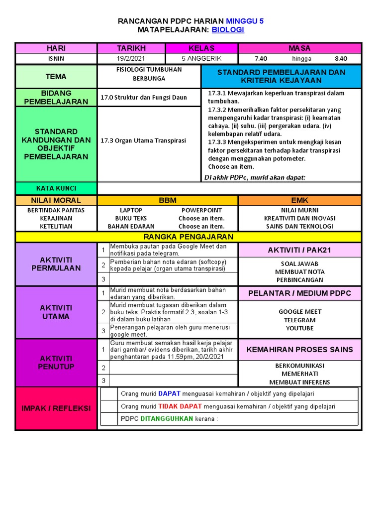 Erph Biologi KSSM Ting5 2.3 | PDF