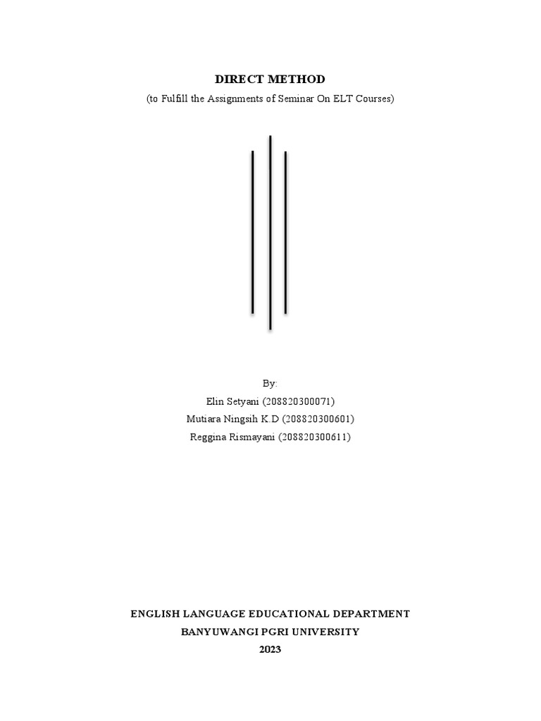 Direct Method | PDF | Language Education | Second Language