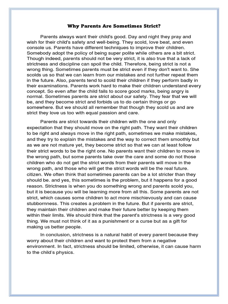 Understanding Parental Strictness | PDF | Social Psychology ...