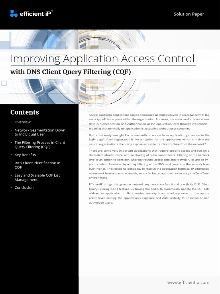 SP DNS Client Query Filtering EN | PDF | Domain Name System | Computer Network