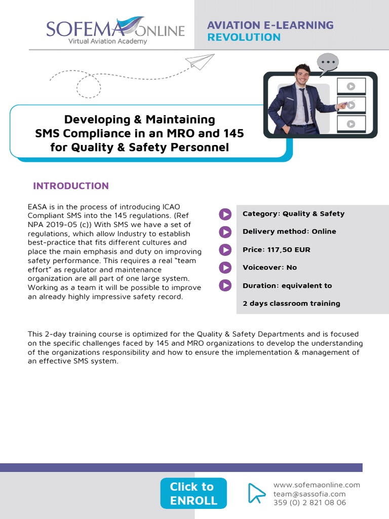 SMS Compliance Training for MROs | PDF | Risk | Risk Management