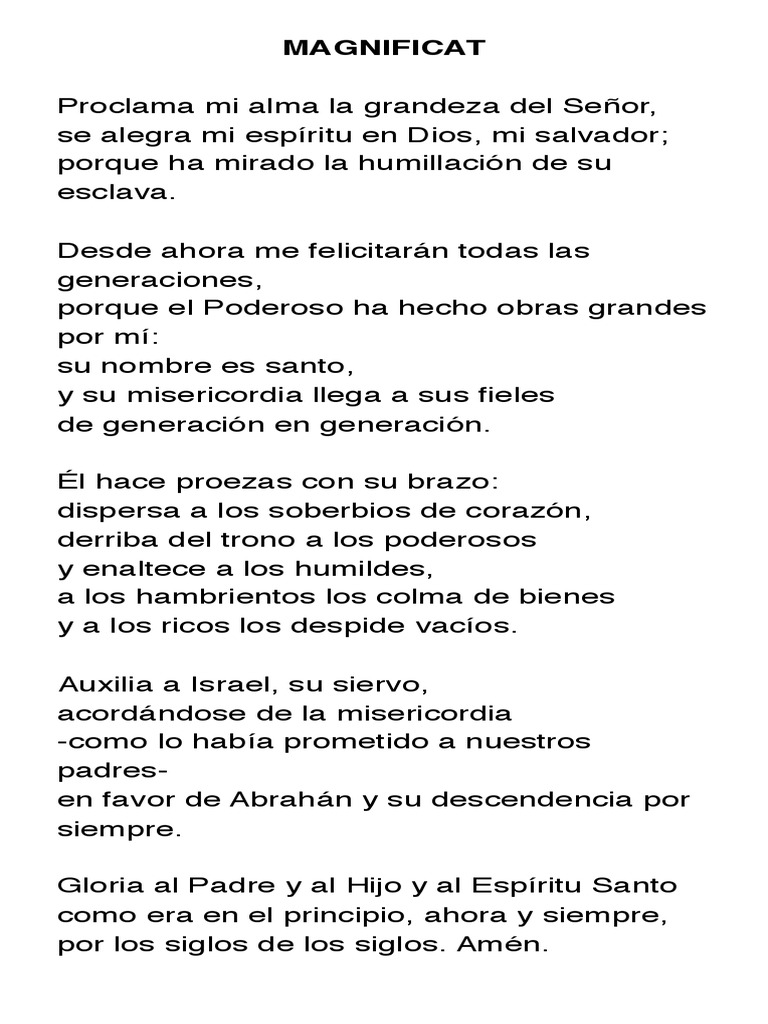 MAGNIFICAT Con ORACIÓN | PDF | Adoración Cristiana Y Liturgia