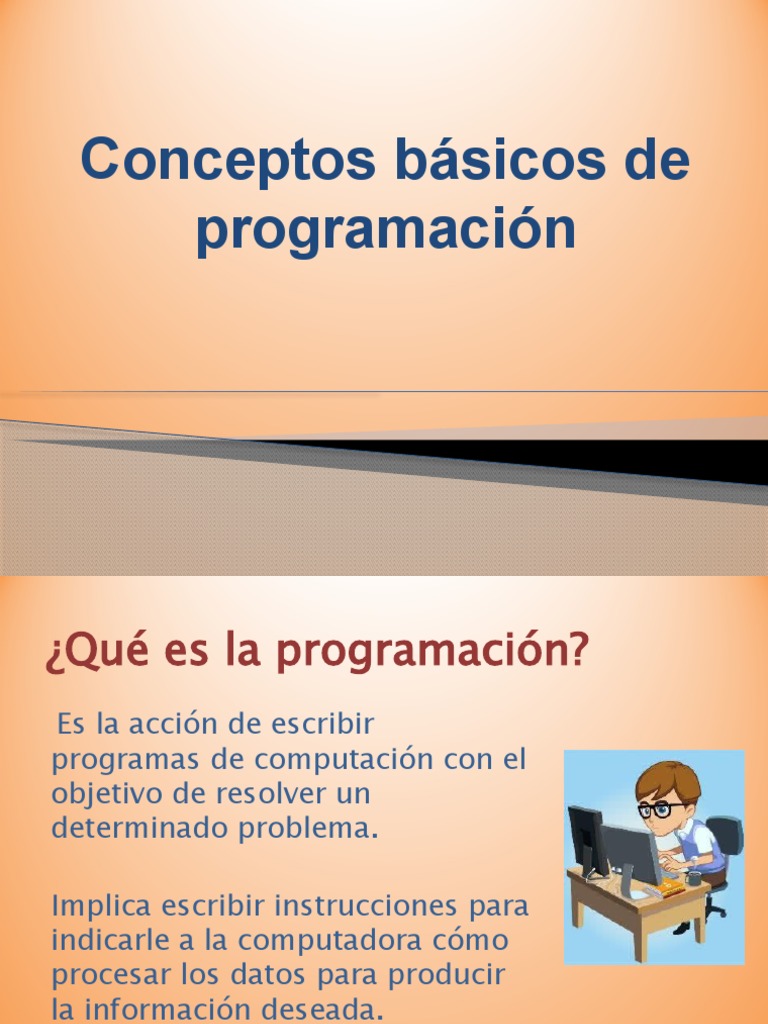 Conceptos Basicos Programacion | PDF | Lenguaje de programación | Algoritmos