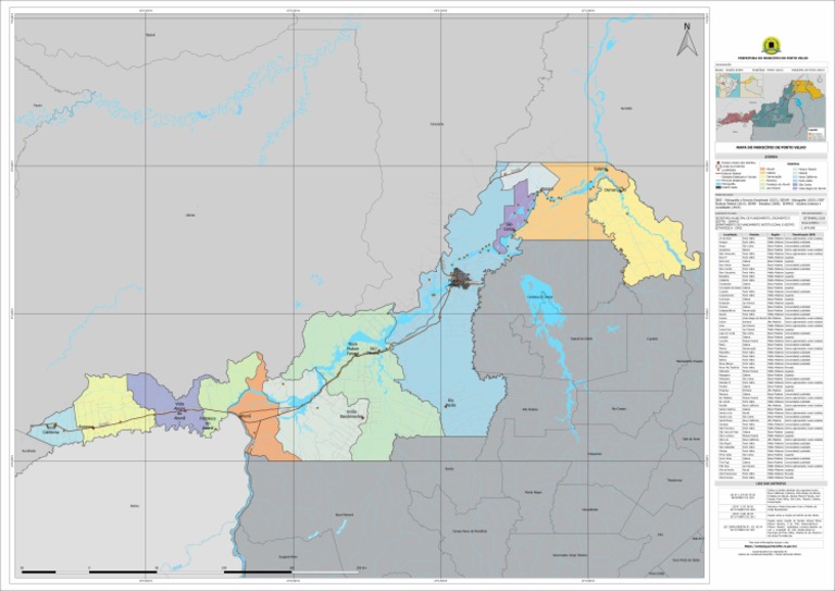 Mapa Dos Distritos de Porto Velho | PDF