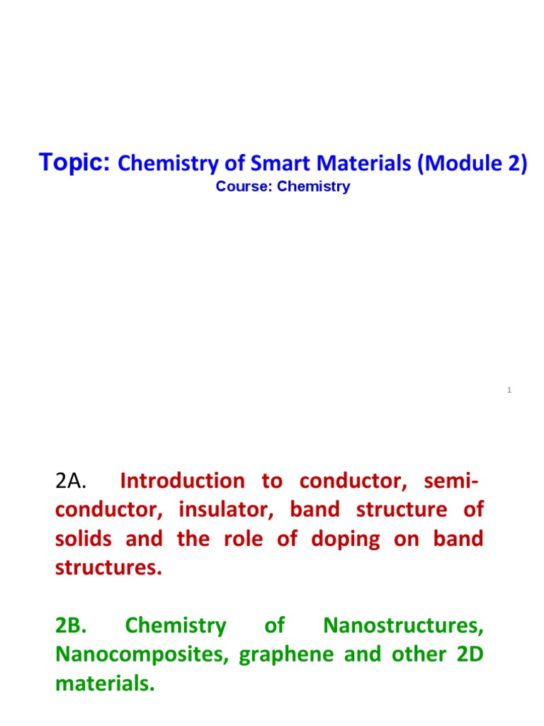Smart Materials | PDF | Nanotechnology | Semiconductors
