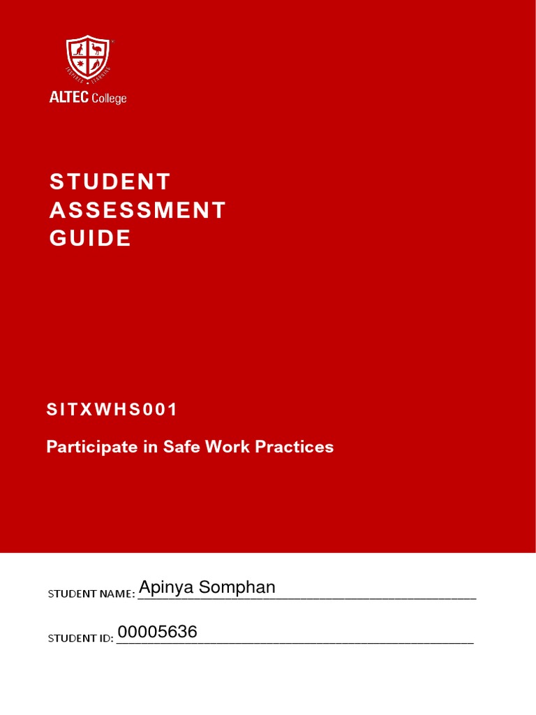 Student Guide: Safe Work Practices | PDF | Occupational Safety And ...
