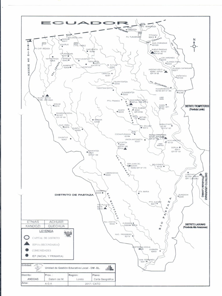 Mapa Distrito de Andoas | PDF