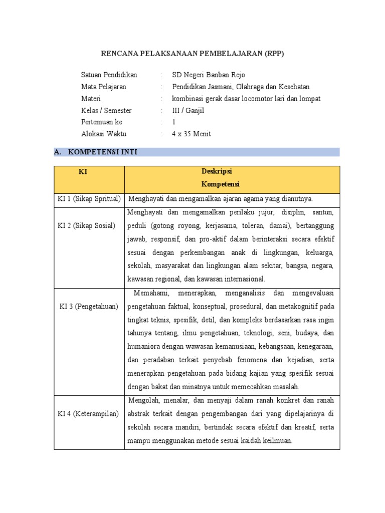 New RPP | PDF | Karier & Perkembangan
