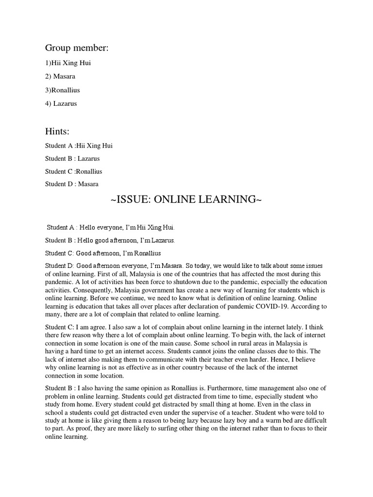 GD Online Learning PDF | PDF | Educational Technology | Teachers