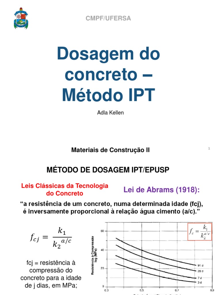 Método de Dosagem | PDF | Concreto | Argamassa (alvenaria)