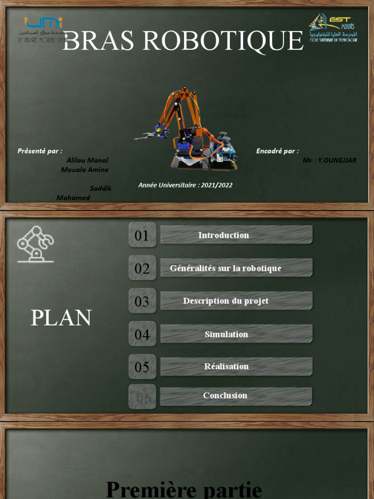 Réalisation D'un Bras Manipulateur À Base D'arduino Présentation | PDF ...