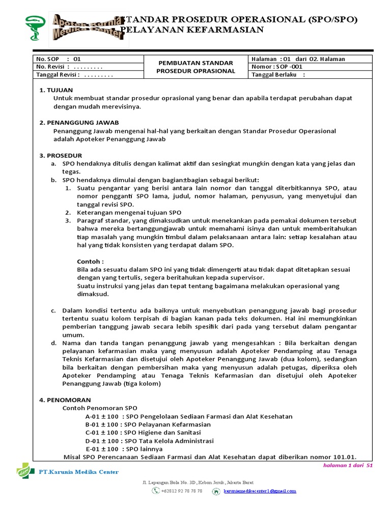 SOP PELAYANAN KEFARMASIAN GABUNGAN-bu Opi | PDF | Teknologi & Rekayasa