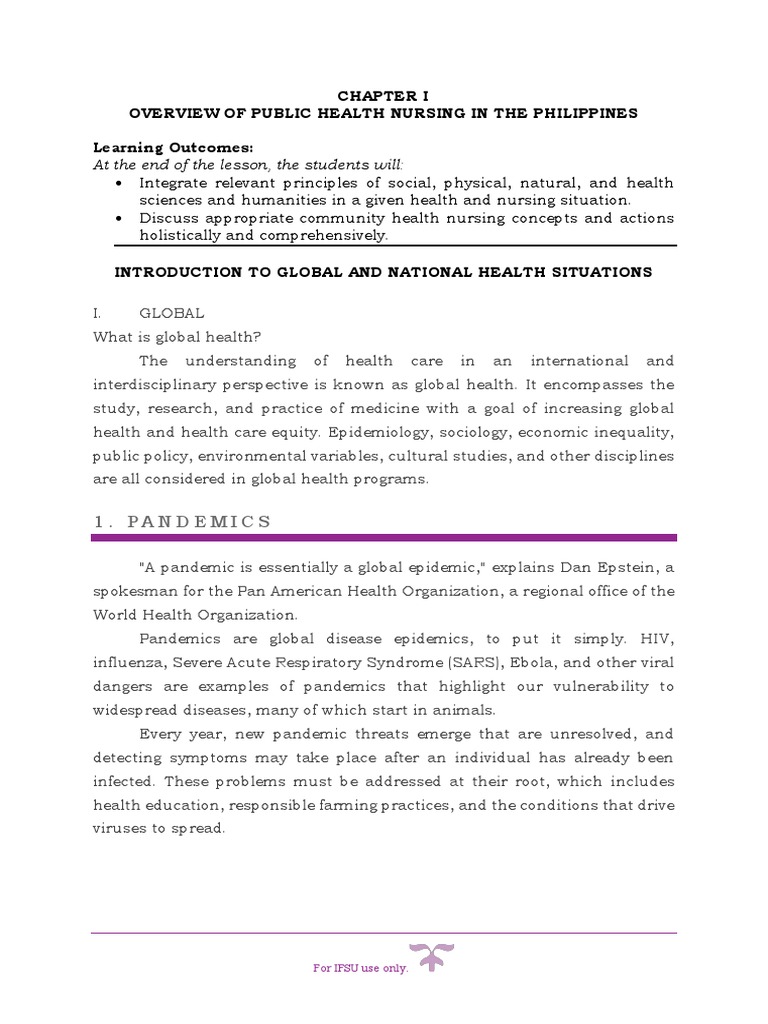 At The End of The Lesson, The Students Will:: Overview of Public Health ...