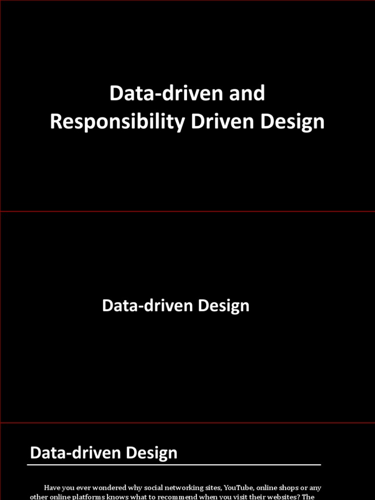Data-Driven Design: Collecting, Analyzing, and Presenting User Data to Improve the User ...