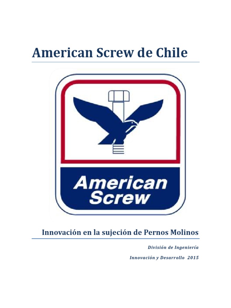 American Screw: Líder en Pernos y Tuercas | PDF | Calidad (comercial ...