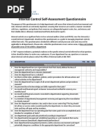 Sample Internal Control Questionnaire | PDF | Payroll | Inventory
