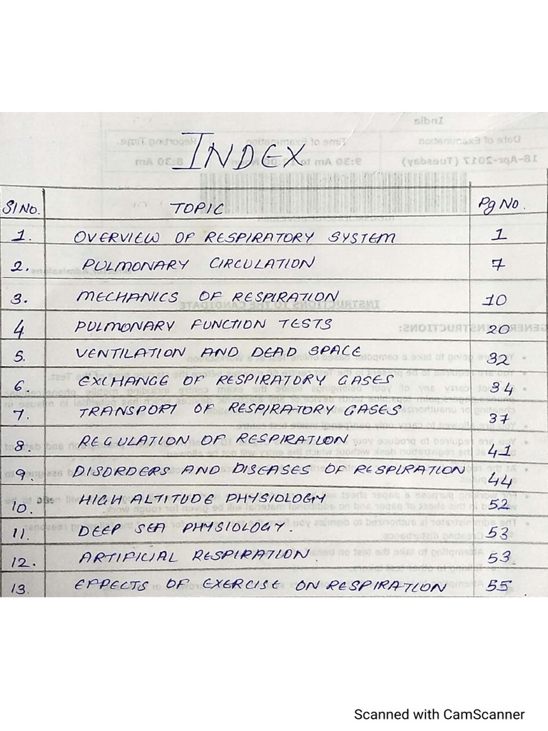 Respiratory System PDF | PDF
