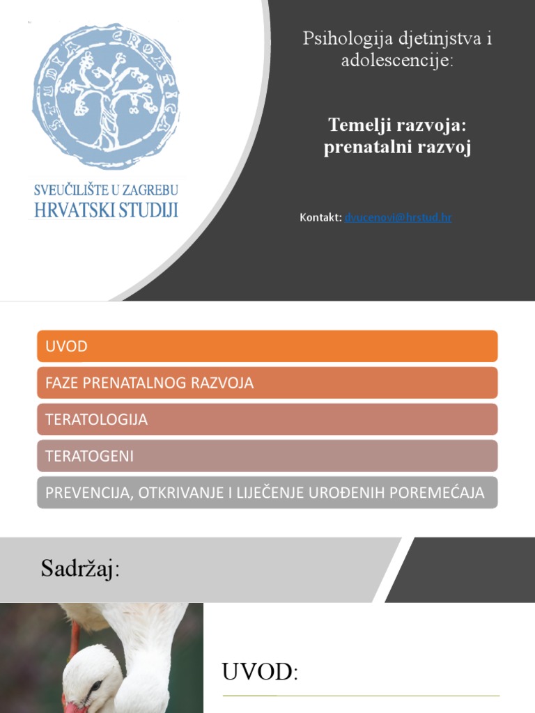2-Temelji Razvoja I Prenatalni Razvoj | PDF
