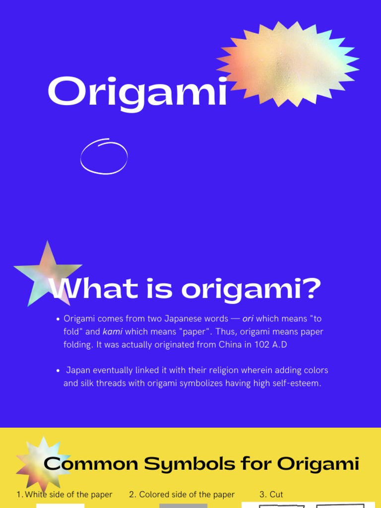 Understanding Origami: Types & Techniques | PDF | Home & Garden
