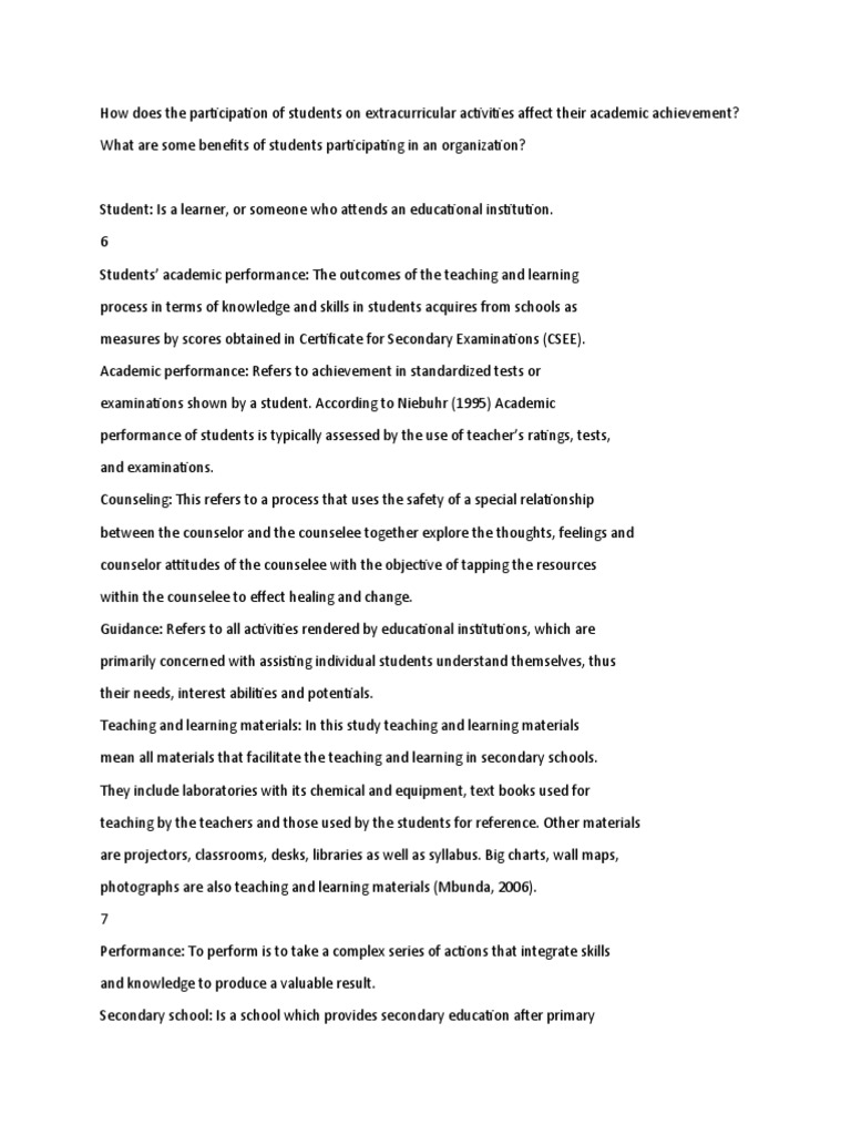 How Does The Participation Of Students On Extracurricular Activities