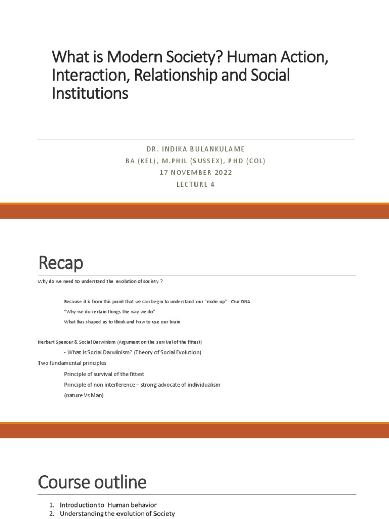 Understanding Modern Society Characteristics | PDF | Social Science