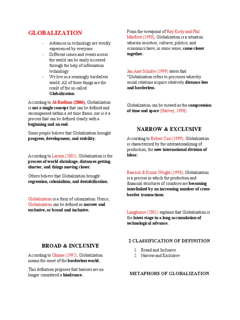 GEN ED3 Reviewer | PDF | Globalization | Multinational Corporation