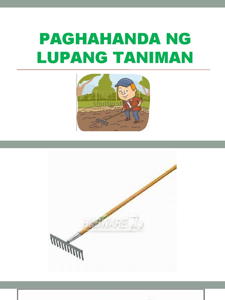 Paghahanda NG Lupang Taniman | PDF